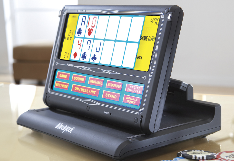Portable Color Touch Screen Blackjack Sharper Image portable-color-touch-screen-blackjack-sharper-image